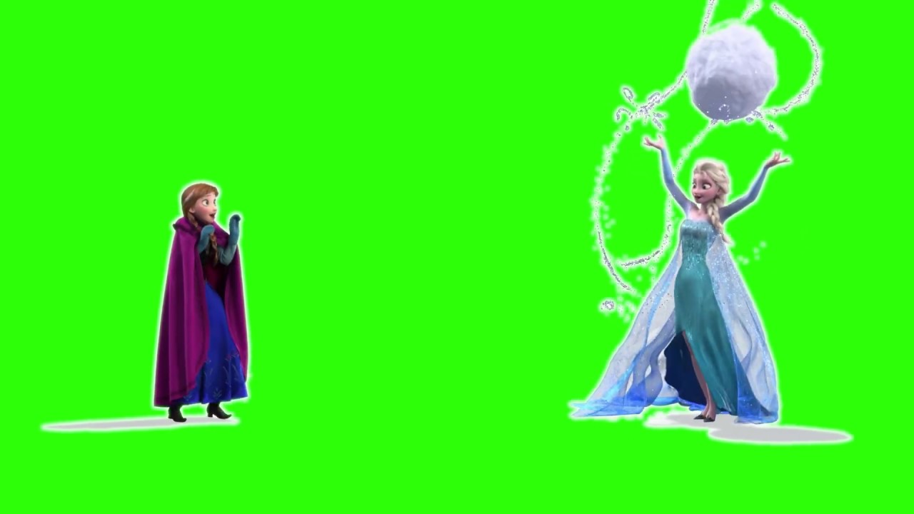 Elsa- anna green screen - YouTube