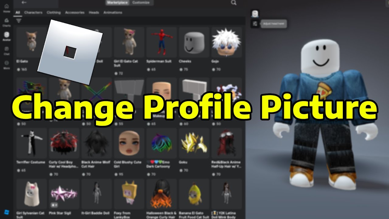 How To Change Roblox Profile Picture and Update Emote - YouTube
