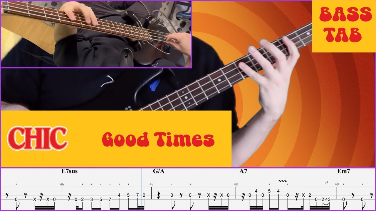 Chic - Good Times - Bass Tab | Cover | Lesson | Tuition - YouTube