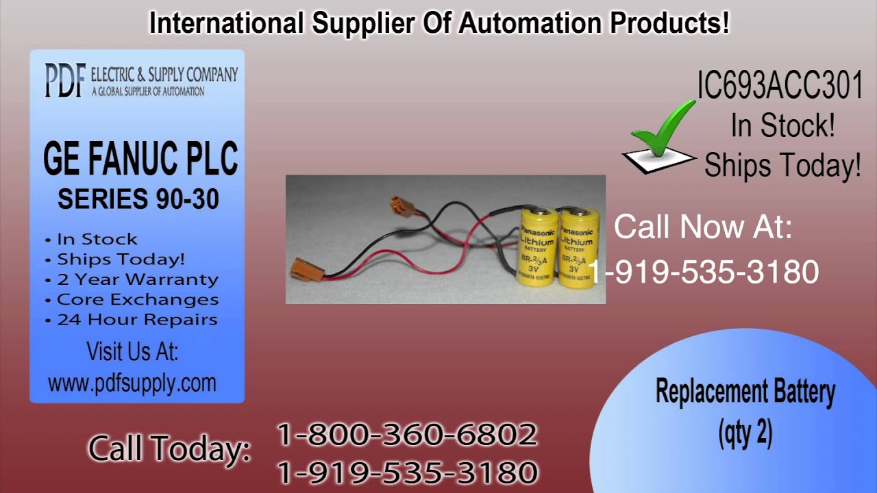IC693ACC301 | GE Fanuc Series 90-30 | In Stock! Call 800.360.6802 - YouTube