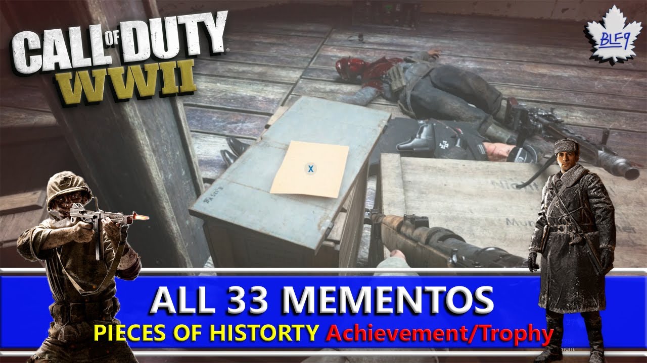 Call Of Duty: WWII - All 33 Mementos Collectibles Locations - Pieces Of ...