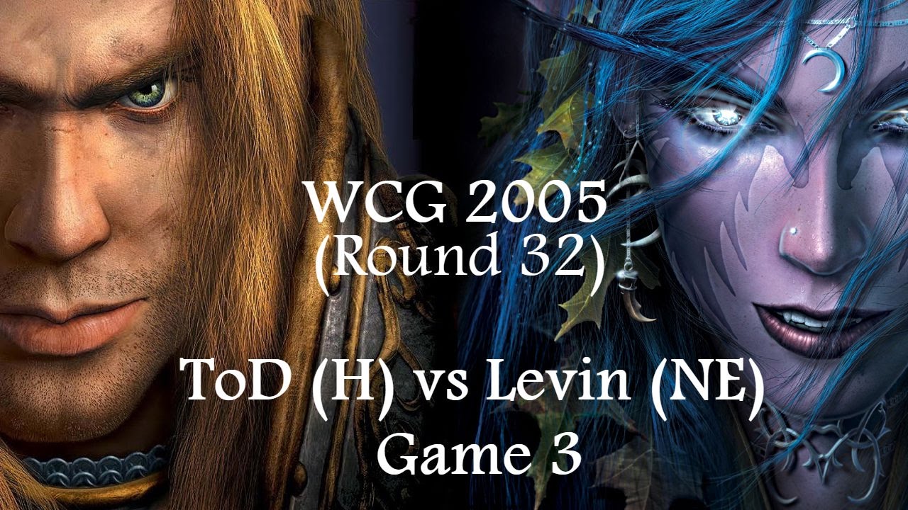 Warcraft 3 - WCG 2005 (Round 32) ToD (H) vs Levin (NE) Game 3 - YouTube
