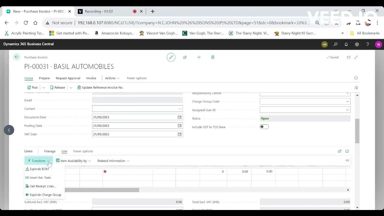 Purchase against Indent- 3 invoicing against the inpass - YouTube