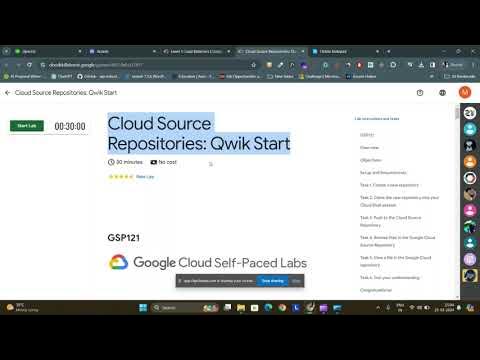 Cloud Source Repositories Qwik Start (GSP121) - YouTube