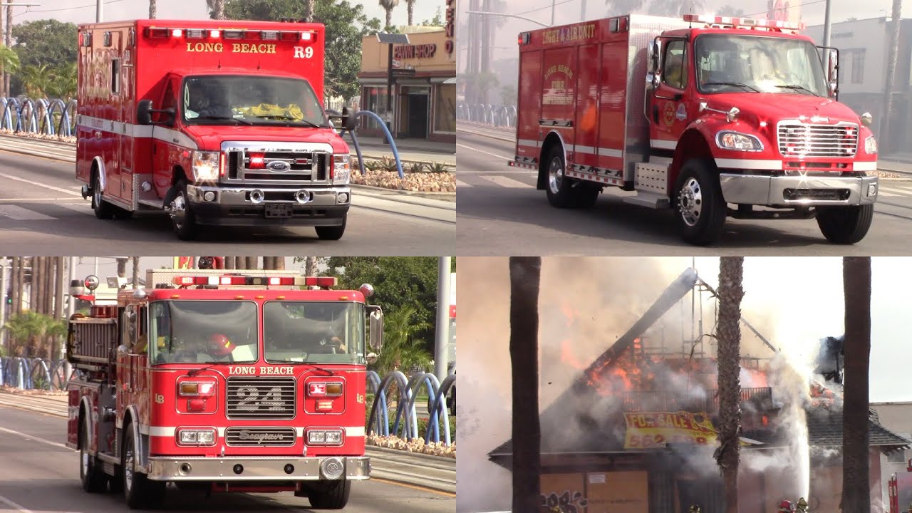 LBFD 2nd Alarm Structure Fire Response + on scene footage - YouTube
