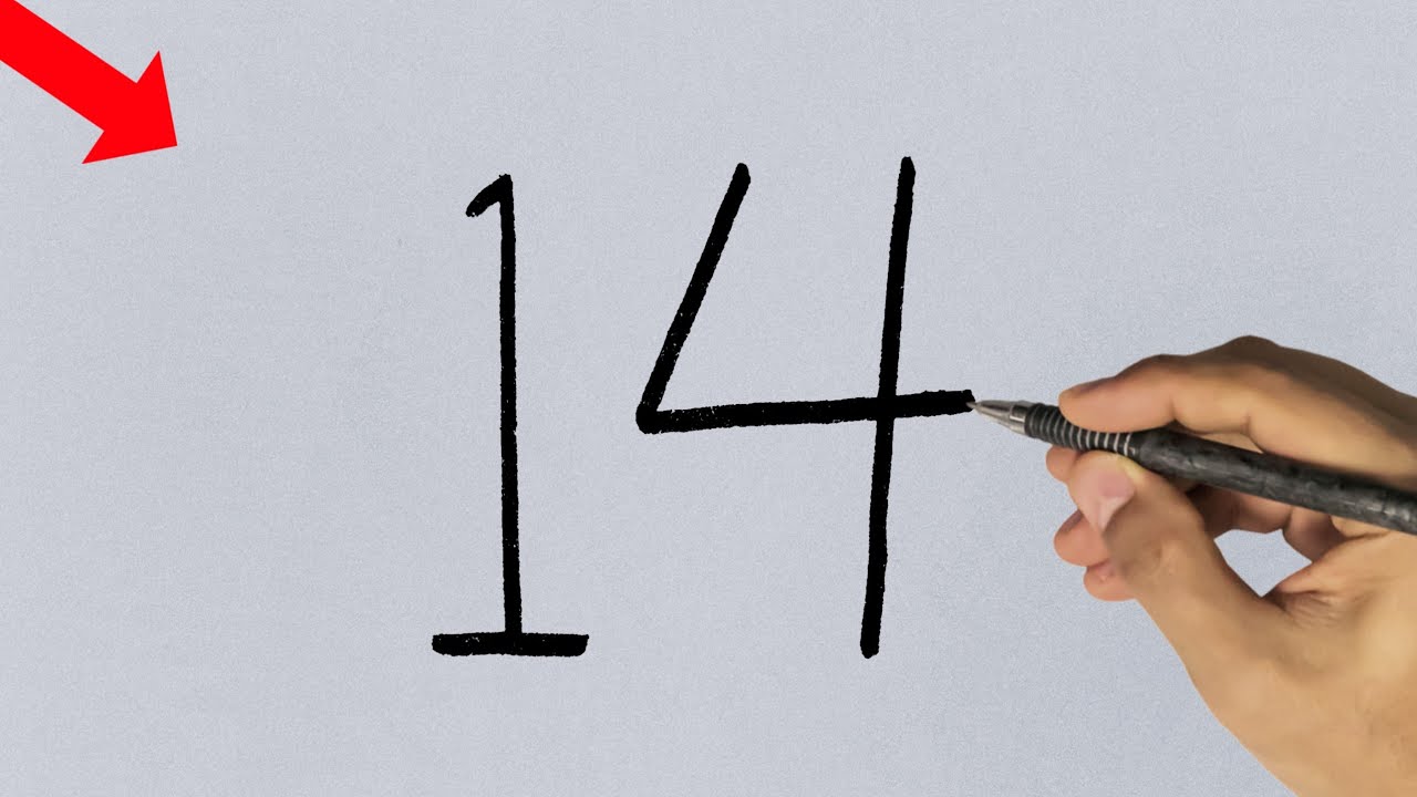 Peacock Drawing Easy From 14 Number Step By Step | Peacock Drawing ...