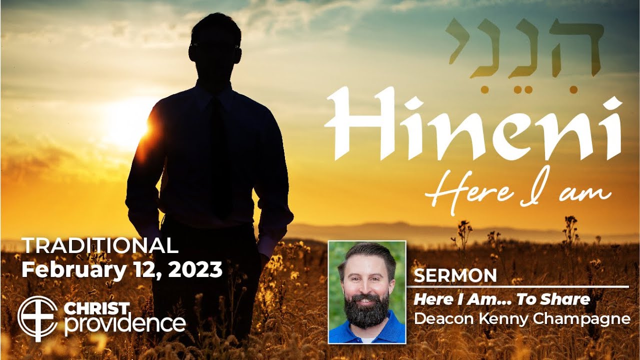 Hineni: Here I Am... To Share - Sermon T | Feb 12, 2023 - YouTube