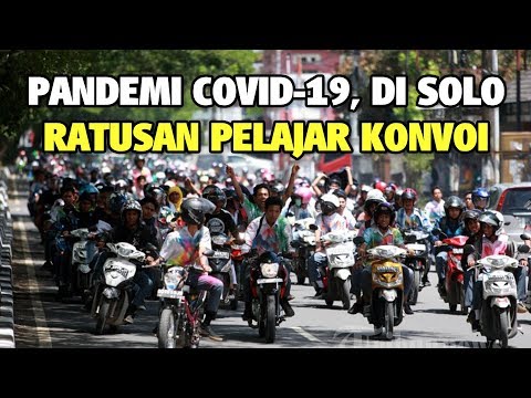 Di Solo, Ratusan Pelajar Berkumpul Rayakan Kelulusan di Tengah Pandemi Covid- 19