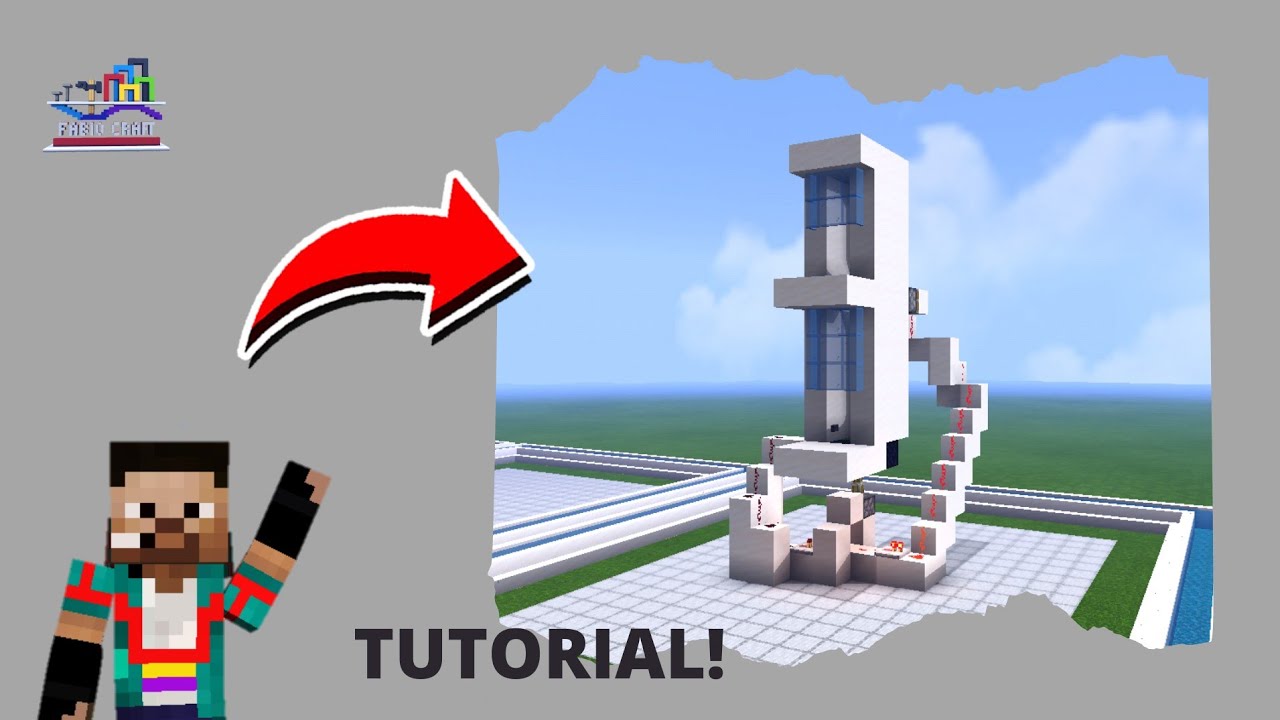 [MINECRAFT] Como fazer um ELEVADOR simples com pistão grudento no minecraft - YouTube