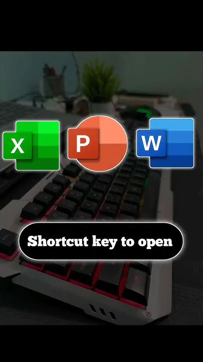 Shortcuts key to Open Word, Excel and PowerPoint 🔥#shorts #computer #msoffice - YouTube