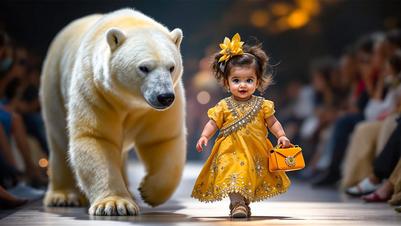 Cute Babies Take Over the Runway in Bollywood Style Fashion Show - YouTube