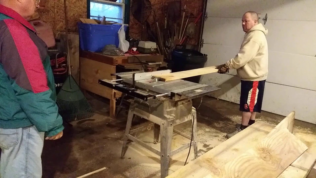 Part 3 cutting rough cut wood for log cabin interior decorating - YouTube