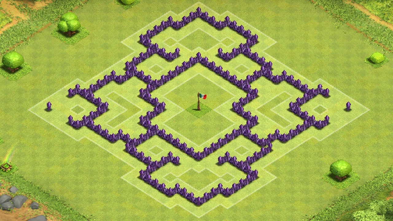 Clash of Clans - Awesome Town Hall 7 Trophy/Clan War Base - YouTube