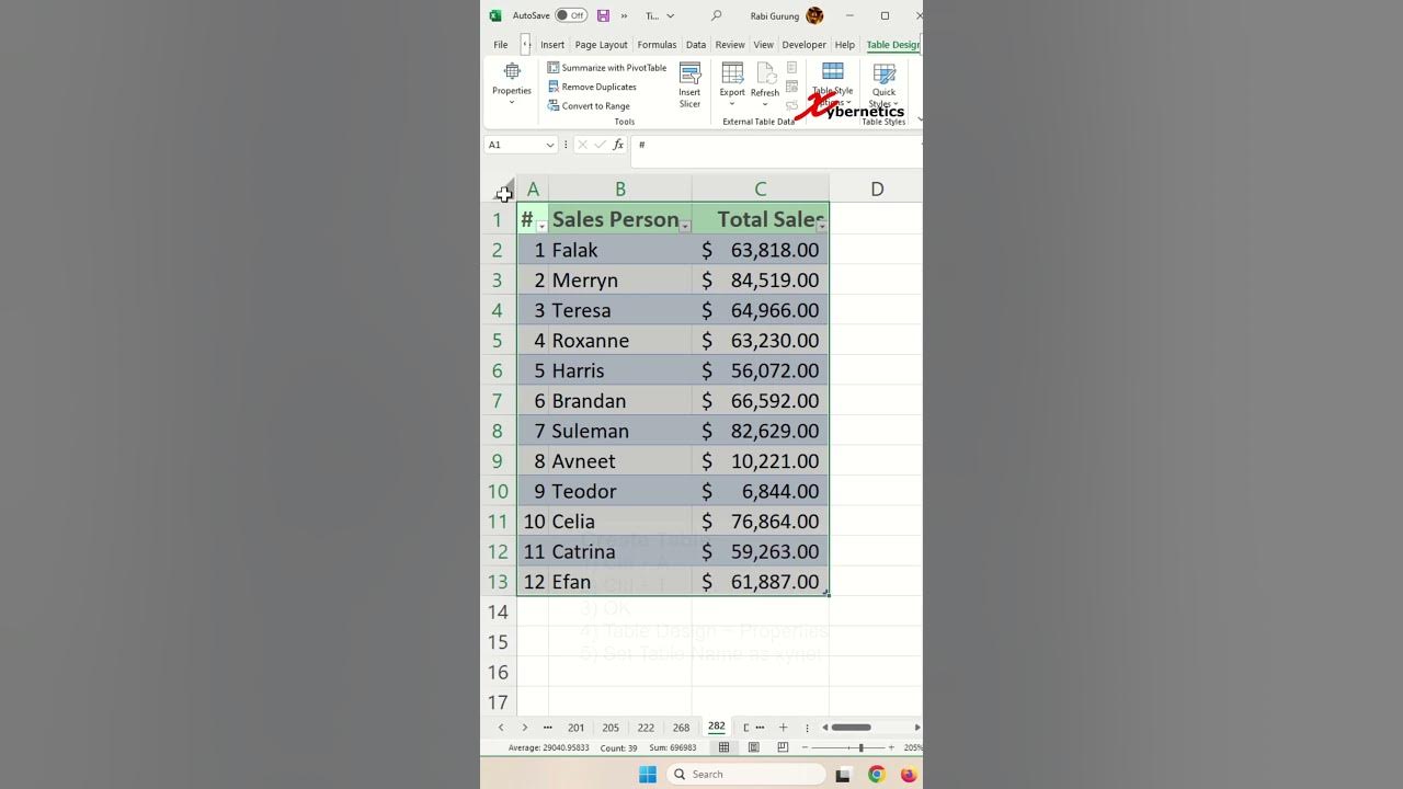 How do I make an automatic table sort in Excel? - Excel Tip and Tricks - YouTube