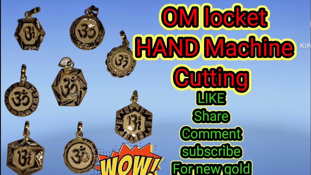 OM locket DESIGN|| OM locket DESIGN cutting - YouTube