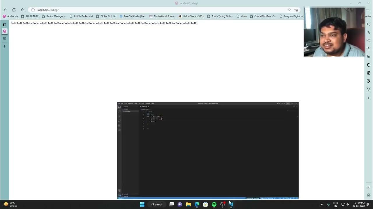 Learn PHP [Part 5, Elseif, while Do while, switch case, For loop in Hindi] - YouTube