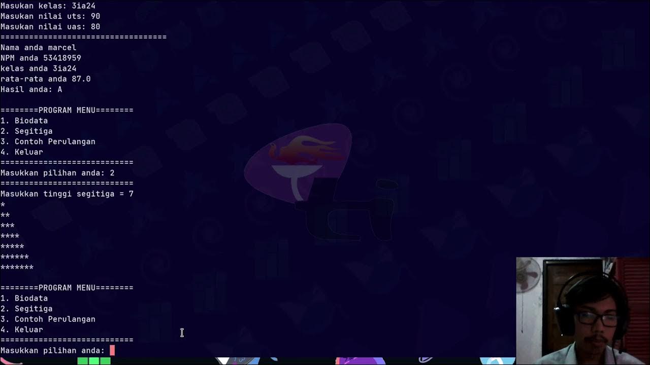 Algoritma dan Pemrograman 2B Pertemuan 3 - YouTube