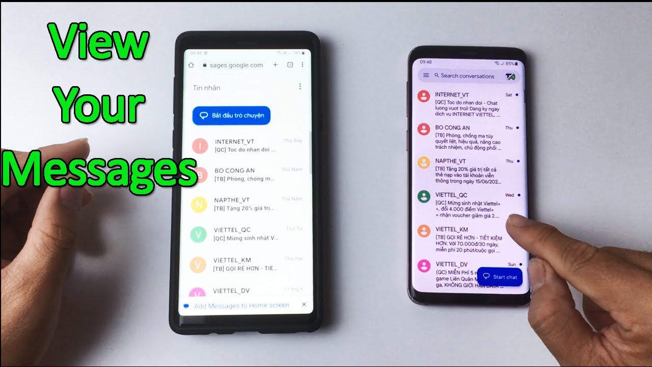 See Your Text Messages Remotely Using Another Phone - YouTube