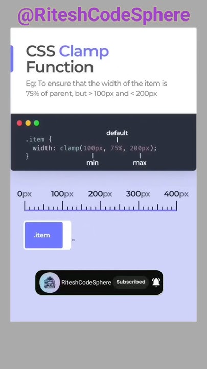 🎨 Master the CSS3 clamp() Function! 🚀 | Responsive Design Made Easy! 💡 #shorts #short #video # ...