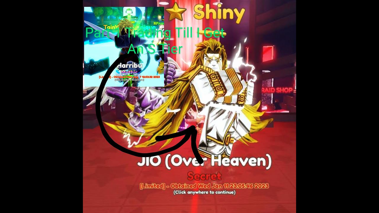 Trading From My Inv To Any S Tier Series Part 1 In Anime Adventures ...