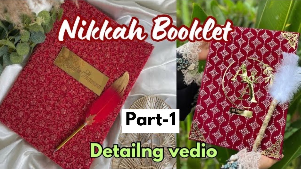 #nikkahbooklet \nikkah booklet wraping detailed vedio / how to make ...
