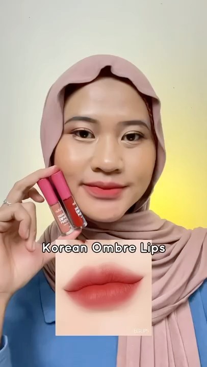 Korean ombreeee lips #fyp #ombre #ombrelip #korean - YouTube