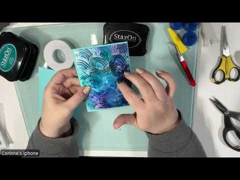 Another Great Technique Using Stazon Ink and Embossing Folders - YouTube