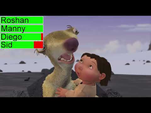 Ice Age (2002) Lava Bridge Scene with healthbars - YouTube