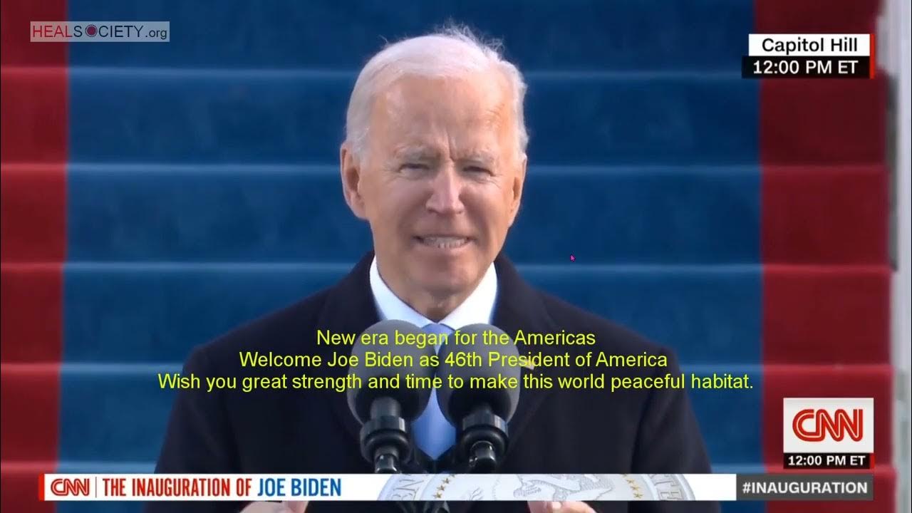 Joe Biden Inaugural speech as 46th President of USA - YouTube