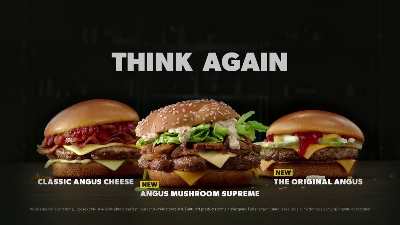 McDonald's Signature Collection - 100% Angus Range - YouTube
