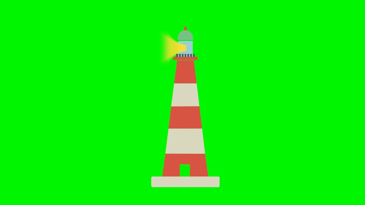 Animated Light House Green Screen - YouTube