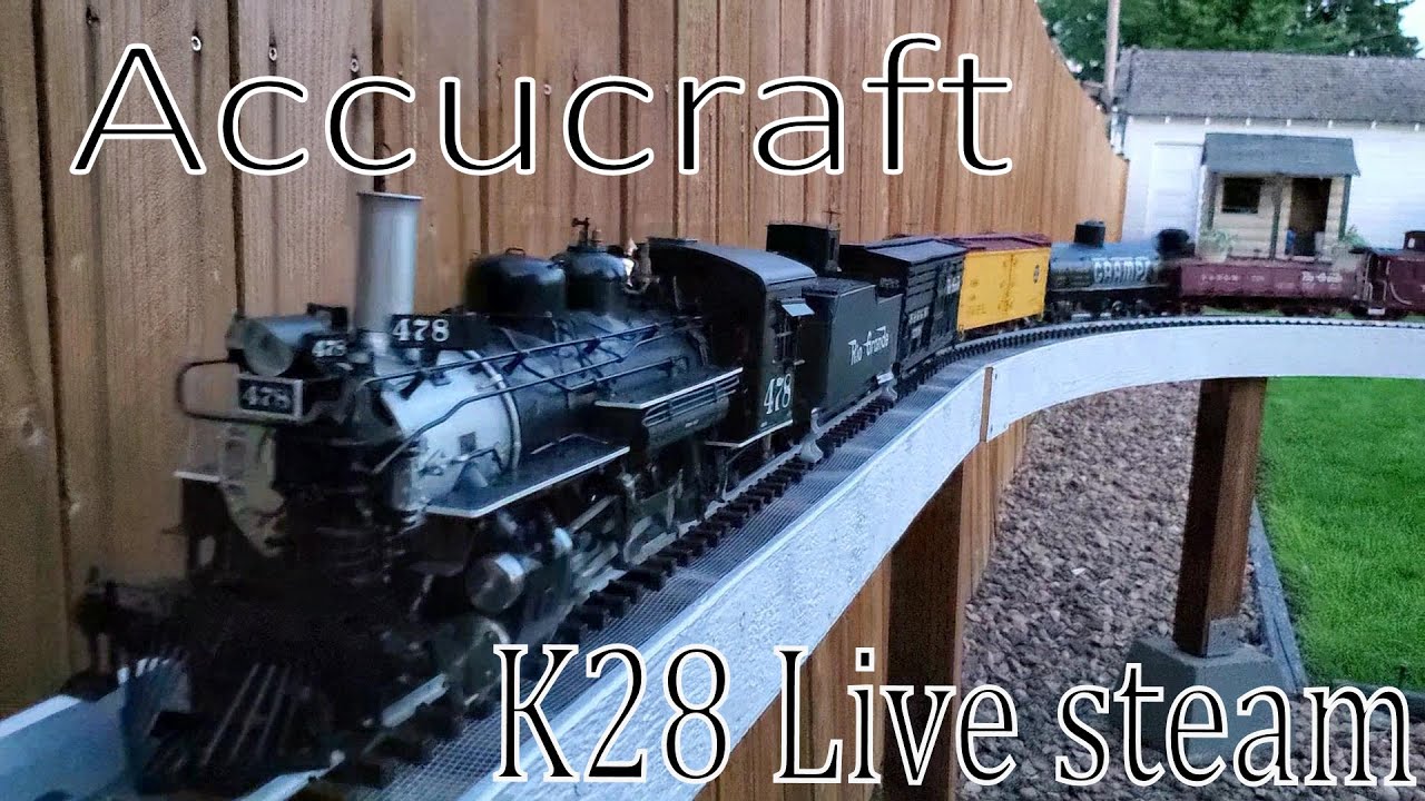 Accucraft K-28 Live steam Modifications - YouTube