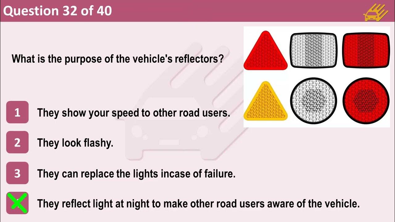 Driver Theory Test Ireland DTT - Theory Questions For The Driving Test ...