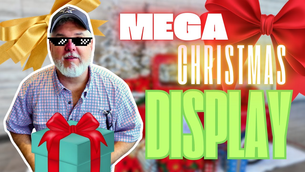 MEGA CHRISTMAS DISPLAY INSTALL - YouTube