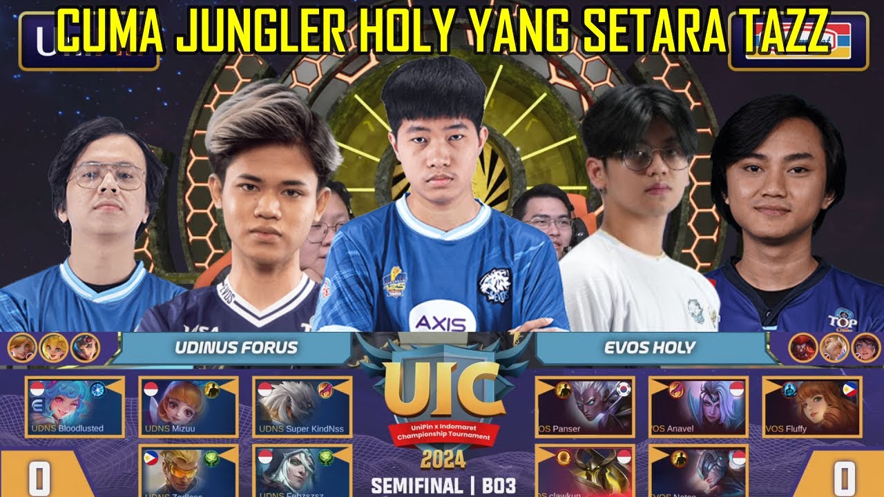 JUNGLER EVOS YANG SETARA TAZZ CUMA NI ORANG !! EVOS HOLY VS UDINUS ...