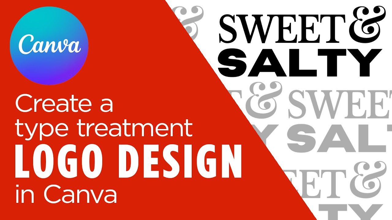 Type treatment logo design in Canva - Step-by-step tutorial - YouTube