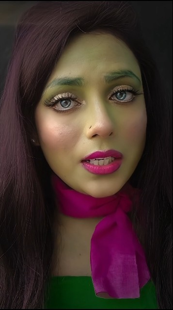 Inside out disgust makeup 🥦#subscribe #viralvideo #insideout2 # ...
