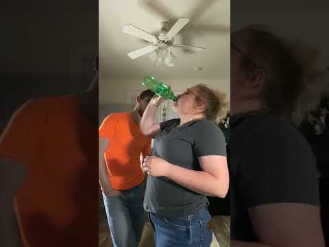 Girl Chugs 7 Up And Then Burps It Out