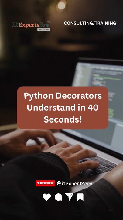 Softwaredeveloper Fullstack Fullstackengineer Python Decorators Itexperts Youtube