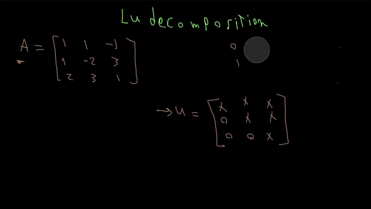 14 - linear algebra (LU decomposition) - الجبر الخطي - YouTube