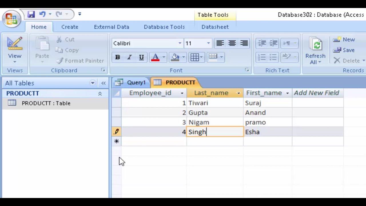 Sql code for creating table and field size in Microsoft Access@COMPUTEREXCELSOLUTION - YouTube