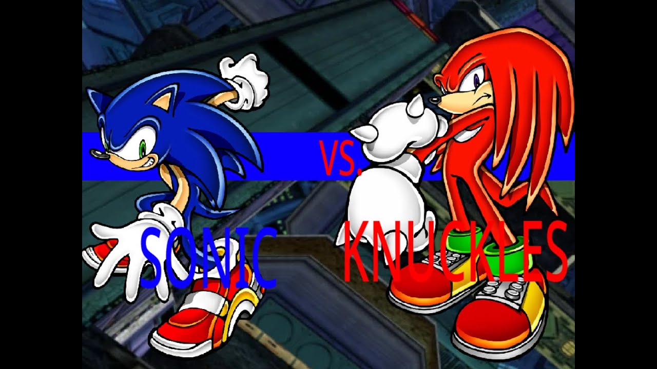 Rouge Vs. Knuckles as Sonic - Sonic Adventure 2 Character Challenges ...