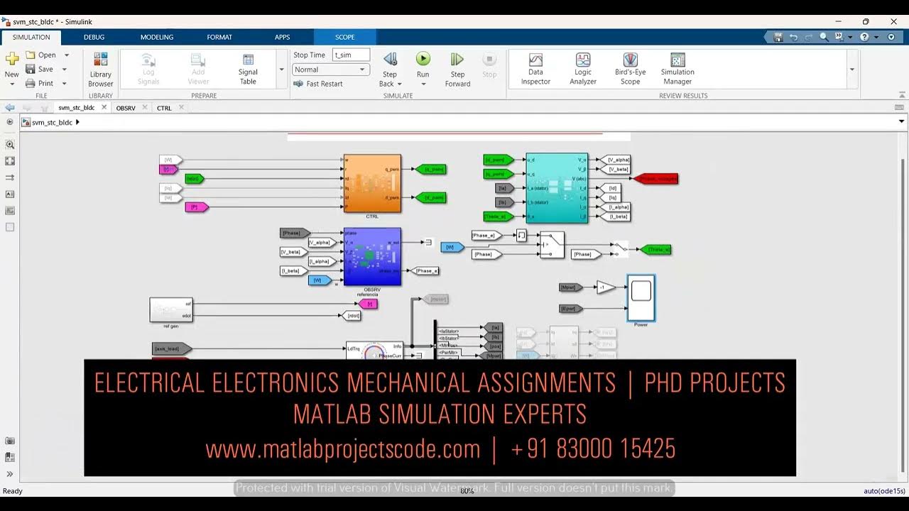 SLIDING MODE CONTROLLER WITH OBSERVER PMSM MATLAB SIMULINK SIMULATION - YouTube