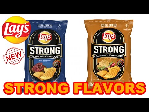 NEW! Lay's STRONG Chips Hot Pepperoni vs Cheese & Jalapeno POLAND - YouTube