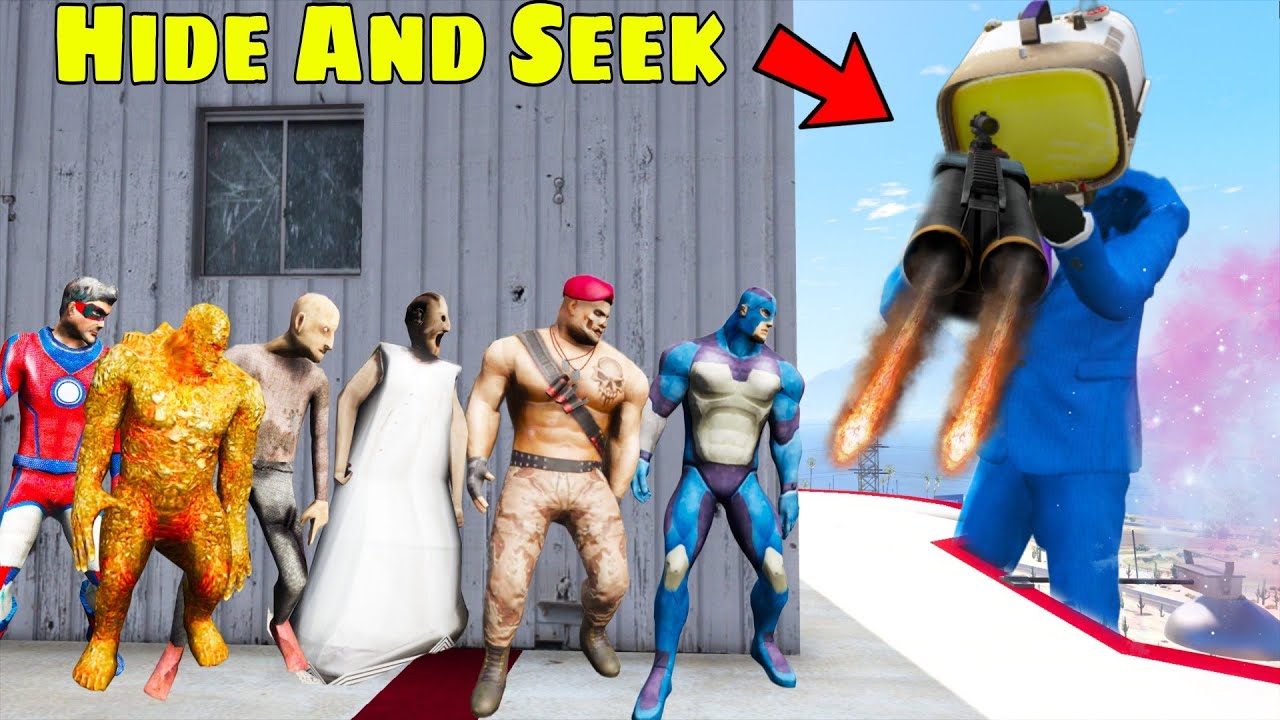 Hide And Seek With Rope Hero Tipson Dangerous Villain Tv Man in Granny ...