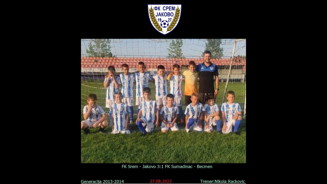 FK Srem Jakovo - FK Sumadinac Becmen 27.08.2022 - YouTube