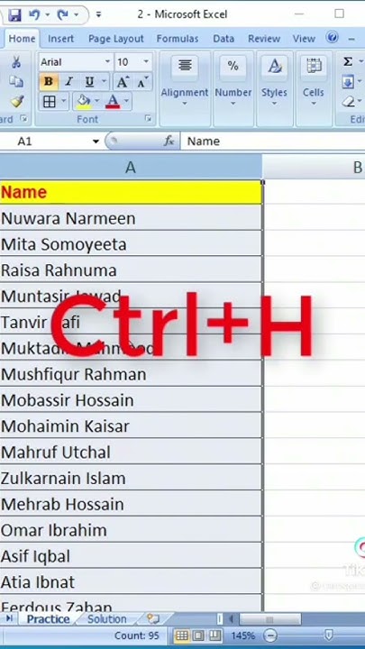 Remove last name in Excel #excel - YouTube
