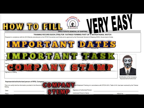 How To Fill Tar Book Step By Step For Watchkeeping | Easy Way To Fill Tar Book For Ratings ...
