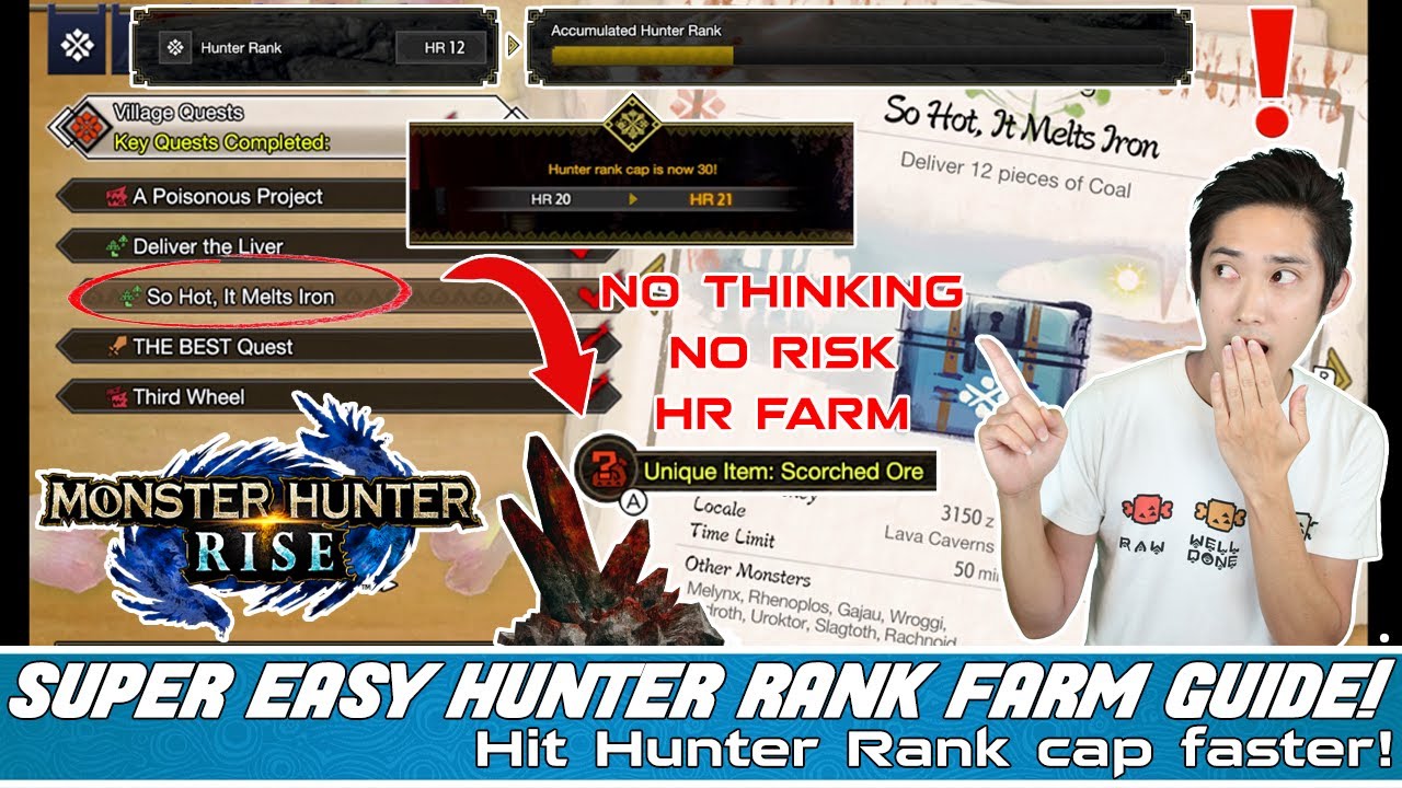 EASY Farm for HUNTER RANK in MH Rise Guide! NEW Monster Hunter Rise ...