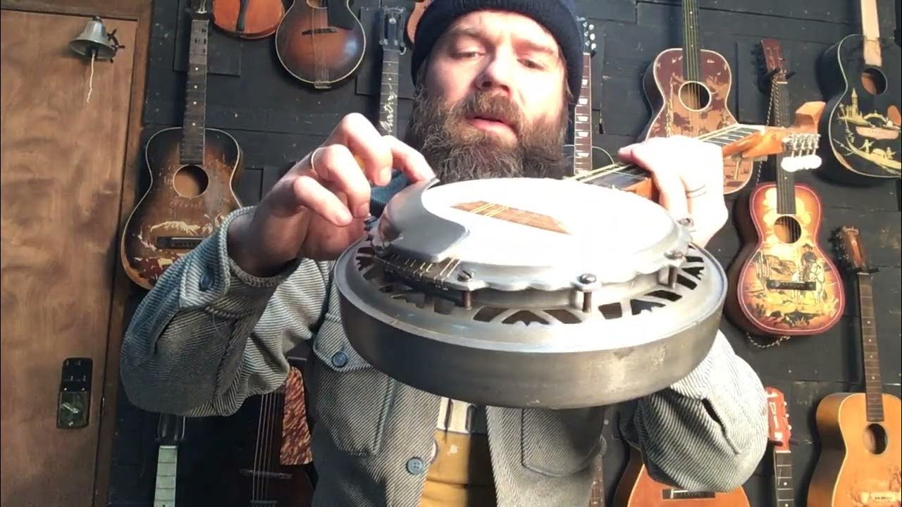 New life for an old aluminum Banjolin - Mandolin Banjo - YouTube